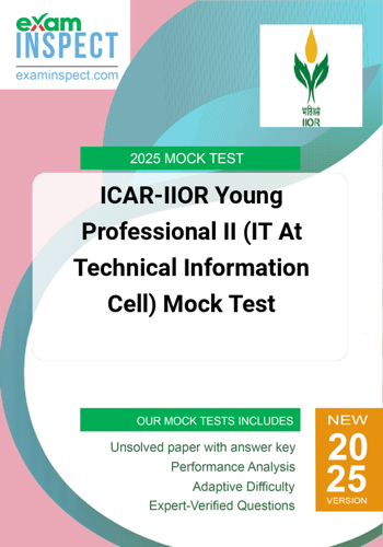 ICAR-IIOR Young Professional II (IT At Technical Information Cell) Mock ...