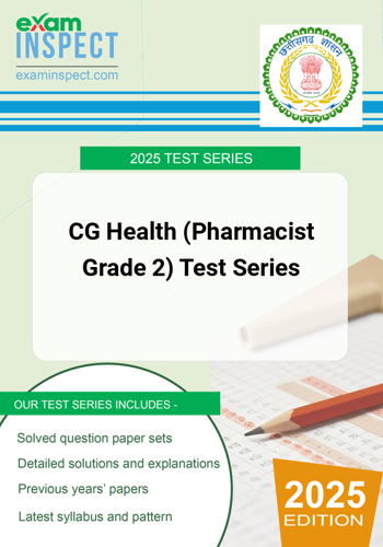 Buy CG Health (Pharmacist Grade 2) Test Series 2025 Edition - JET Exam ...