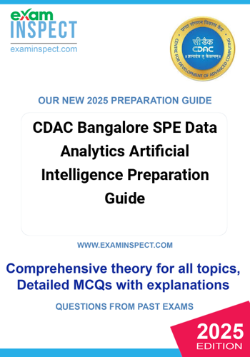 Buy CDAC Bangalore SPE Data Analytics Artificial Intelligence Preparation Guide 2025 Edition ...