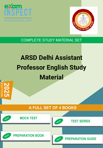 Buy ARSD Delhi Assistant Professor English Study Material 2025 Edition ...