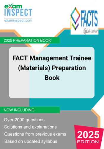 Buy FACT Management Trainee Materials book 2025 Edition - JET Exam Publication