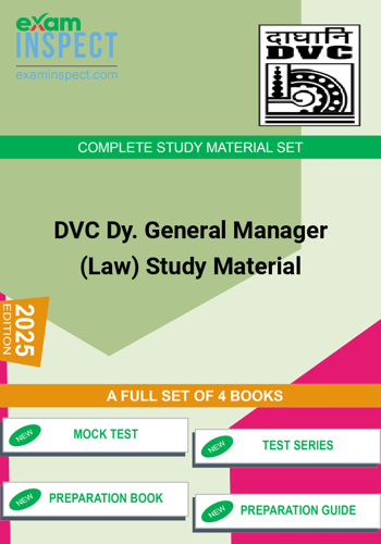 Buy DVC Dy. General Manager (Law) Study Material 2025 Edition - JET ...