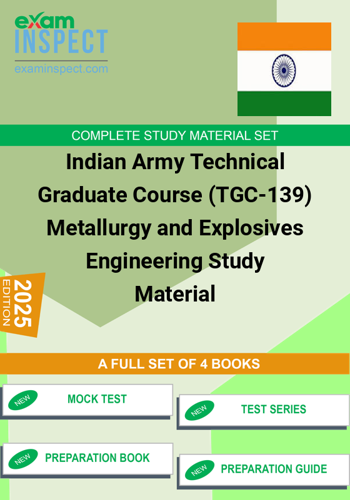 Buy Indian Army Technical Graduate Course (TGC-139) Metallurgy and ...