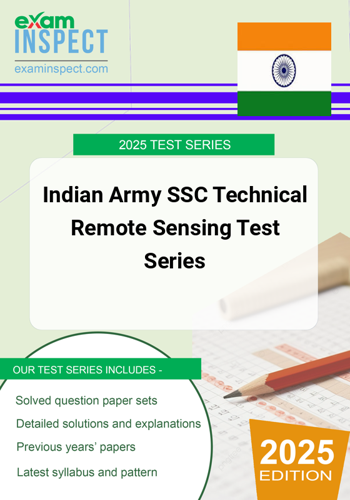 Buy Indian Army SSC Technical Remote Sensing Test Series 2025 Edition ...