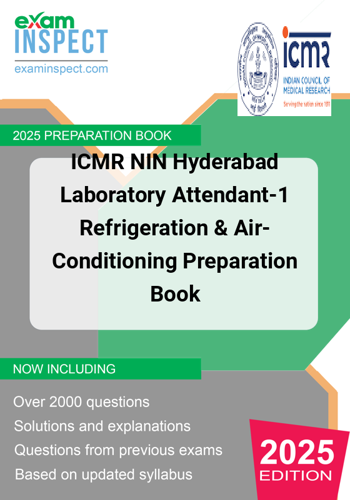 Buy ICMR NIN Hyderabad Laboratory Attendant-1 Refrigeration & Air ...