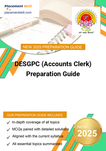 Buy DESGPC Accounts Clerk Preparation Guide 2026 Edition - Placement Skill