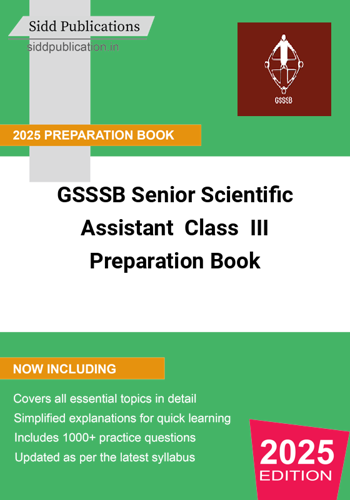 Buy GSSSB Senior Scientific Assistant Class III Preparation Book 2025 ...